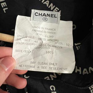 CHANEL | Tops | Womens Silk Button Down Channel Shirt | Poshmark